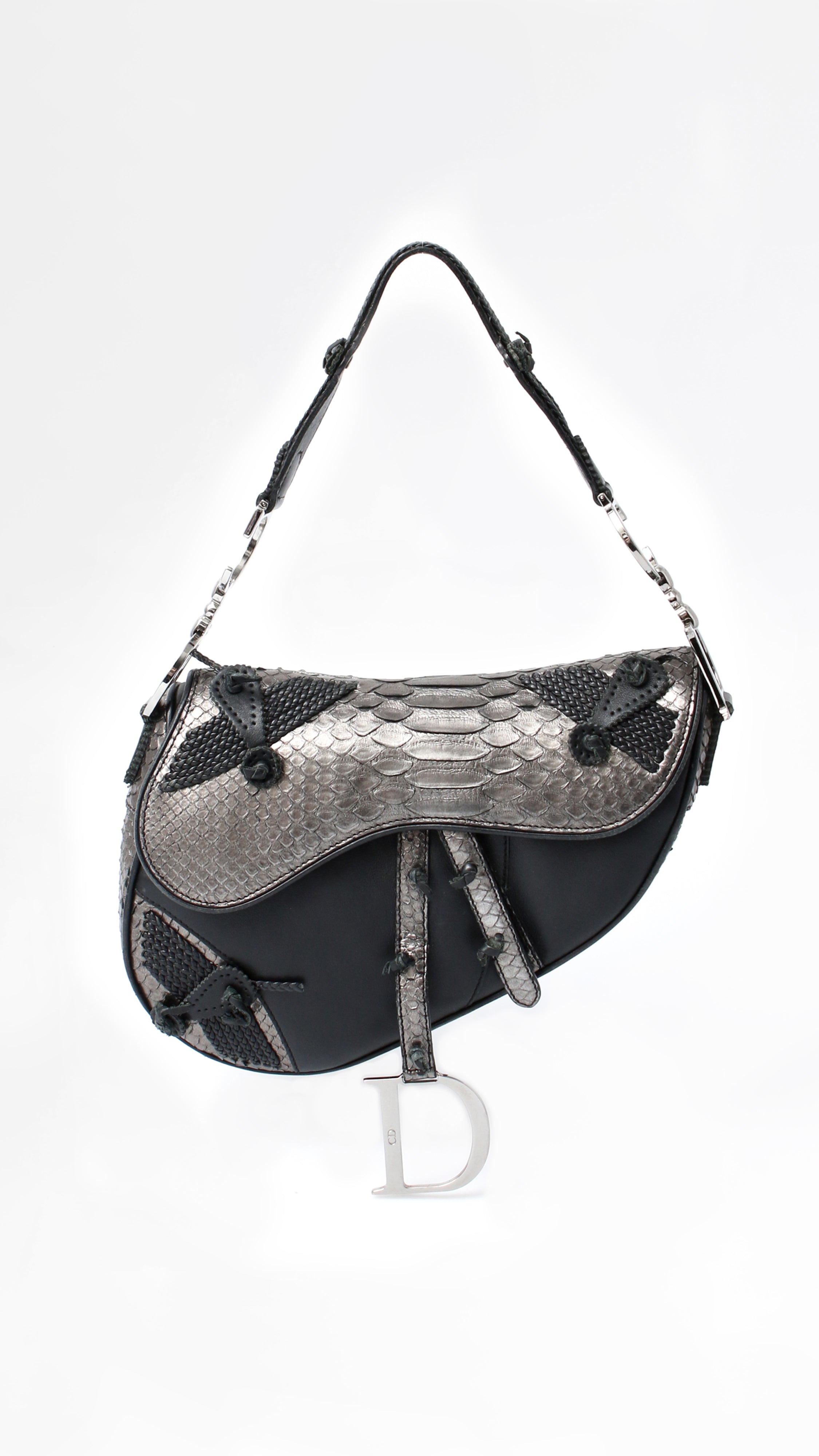 Dior Python Leather Saddle Bag – Jean Vintage