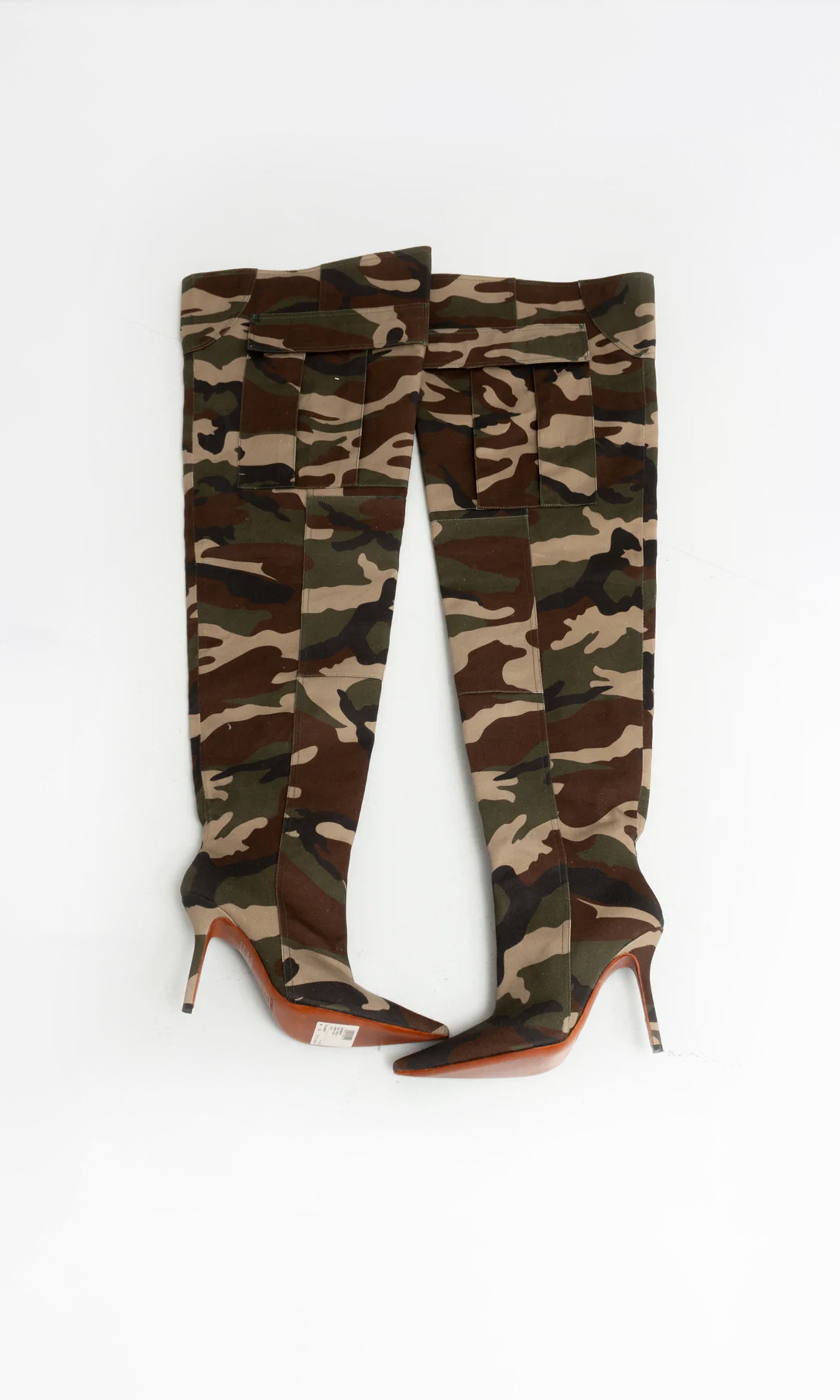 VETEMENTS Thigh-High Camo Boots – Jean Vintage